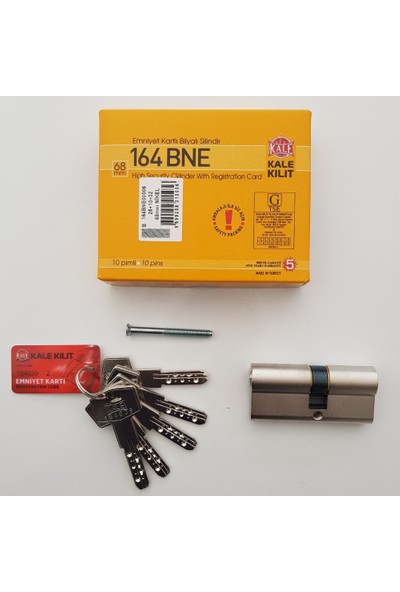 Kale 164 Bne 68 mm Emniyet Kartlı Bilyalı Silindir Kale 164 Bne 68 mm Emniyet Kartlı Bilyalı Silindir