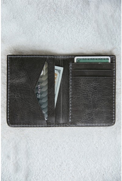 Viza Leather Fog Deri Açık Kahve Kartlık