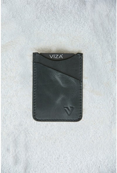 Viza Leather Frog Deri Açık Kahve Kartlık