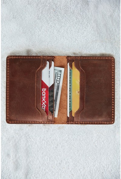 Viza Leather Snow Deri Açık Kahve Kartlık