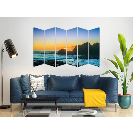 Renkselart Sahil Kıyı Deniz Mdf TABLO-2100 Model-B Fiyatı