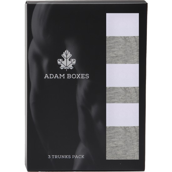 ADAM BOXES Boxer Trunk Neo-Cosy 3'lü Paket - Gri Fiyatı