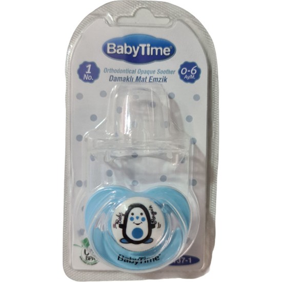 Babytime Silikon Damaklı Koruyucu Kapaklı Mat Gövdeli Emzik Fiyatı