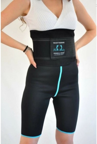 FIT1BEDEN Sauna Termal Terletme ve Zayıflatma Bel Korsesi