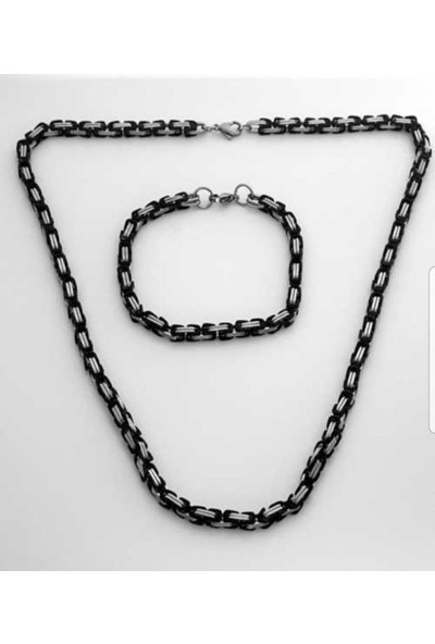 Bay Hediye Kral Zincir ve Bileklik Takım Bay Hediye Kral Zincir ve Bileklik Takım