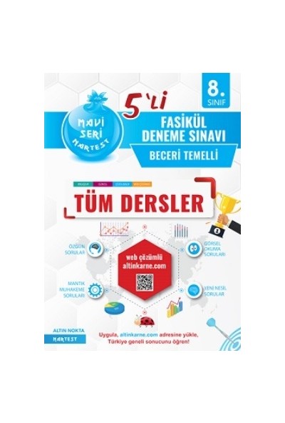 Nartest Yayınevi LGS 8.sınıf Tüm Dersler 5'li Fasikül Deneme
