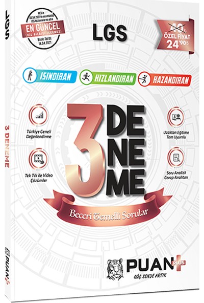 Puan Yayınları 8. Sınıf LGS 3 Deneme 2021