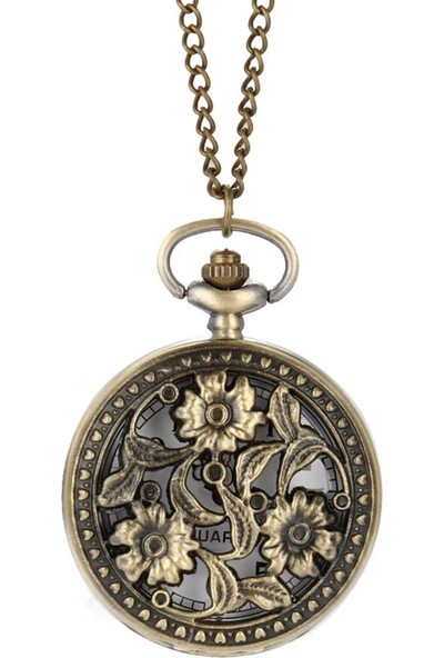 Hediyesahibi Hediye Sahibi Retro Ayçiçeği Mini Kuvars Köstekli Kolye Saat Hediyesahibi Hediye Sahibi Retro Ayçiçeği Mini Kuvars Köstekli Kolye Saat