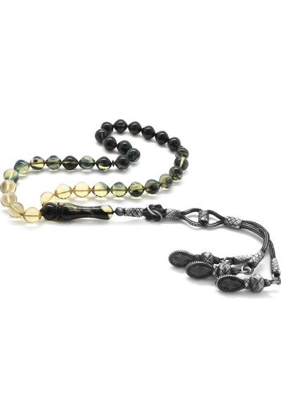 Tesbihane 1000 Ayar Gümüş Kazaz Püsküllü Istanbul Kesim Süzme Siyah Ateş Kehribar Tesbih Tesbihane 1000 Ayar Gümüş Kazaz Püsküllü Istanbul Kesim Süzme Siyah Ateş Kehribar Tesbih