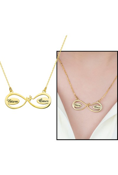 Tesbihane Kişiye Özel İsim Yazılı Gold Renk 925 Ayar Gümüş Aşk-Sonsuzluk Kolye Tesbihane Kişiye Özel İsim Yazılı Gold Renk 925 Ayar Gümüş Aşk-Sonsuzluk Kolye