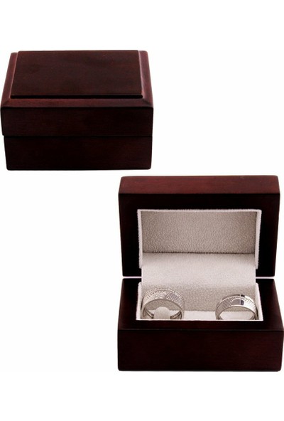 Tesbihane Ahşap Çiftli Alyans Yüzük Kutusu Tesbihane Ahşap Çiftli Alyans Yüzük Kutusu