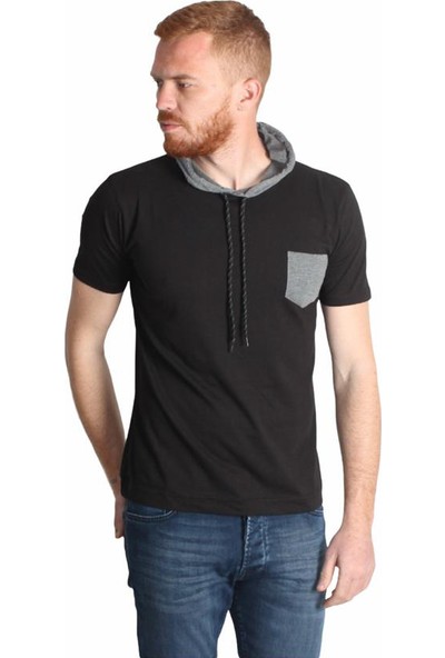 Week Erkek Cepli Kapüşonlu Regular Fit T-Shirt Week Erkek Cepli Kapüşonlu Regular Fit T-Shirt