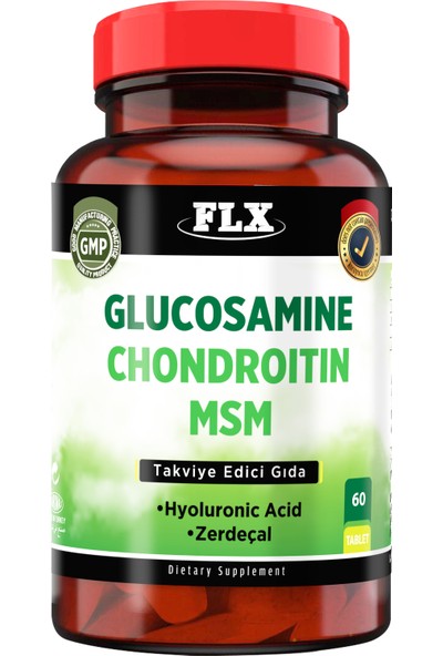 FLX Glucosamine Chondroitin Msm Hyoluronic Asit Zerdeçal 60 Tablet FLX Glucosamine Chondroitin Msm Hyoluronic Asit Zerdeçal 60 Tablet