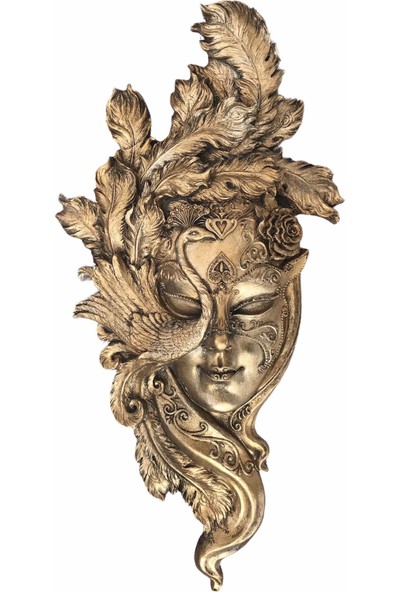 Home Point Venedik Maske Tavuskuşu Bronz Home Point Venedik Maske Tavuskuşu Bronz