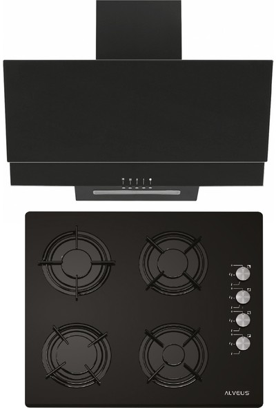 Alveus Star Siyah 2'li Ankastre Set Alveus Star Siyah 2'li Ankastre Set