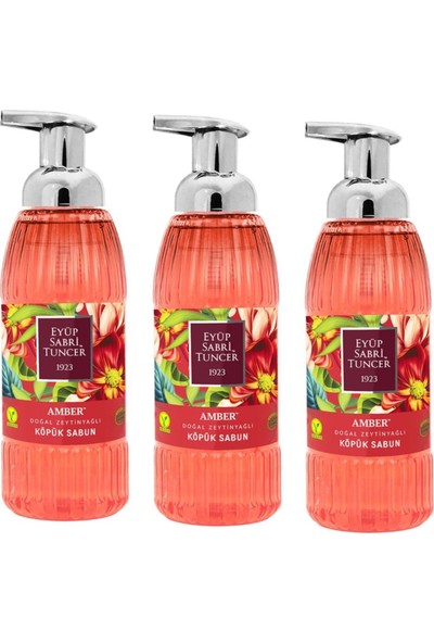 Eyüp Sabri Tuncer ZeytinYağlı Amber Köpük Sabun 500 mL 3 'Lü Paket Eyüp Sabri Tuncer ZeytinYağlı Amber Köpük Sabun 500 mL 3 'Lü Paket
