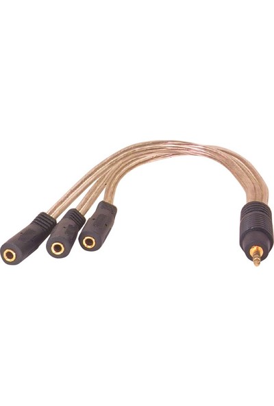 Powermaster 3.5 mm Stereo Erkek/3 x 3.5 mm Stereo Dişi 5+1 Kablo Powermaster Powermaster 3.5 mm Stereo Erkek/3 x 3.5 mm Stereo Dişi 5+1 Kablo Powermaster