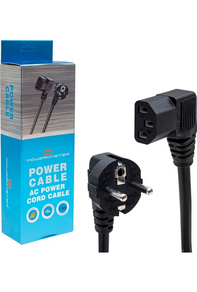Powermaster 3 x 1 mm 1.8 Metre 90 Derece L Tip Power Kablo Kutulu Powermaster 3 x 1 mm 1.8 Metre 90 Derece L Tip Power Kablo Kutulu