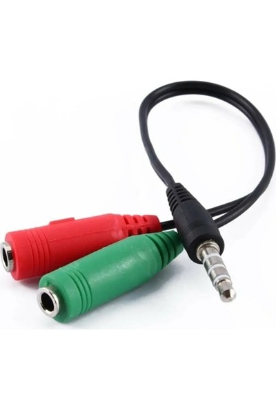 Powermaster PM-2697 3.5 mm Stereo Erkek Kulaklık 3 Çizgili + 2 x Stereo Dişi Mikrofon Hoparlör Çoklayıcı Kablo Powermaster PM-2697 3.5 mm Stereo Erkek Kulaklık 3 Çizgili + 2 x Stereo Dişi Mikrofon Hoparlör Çoklayıcı Kablo
