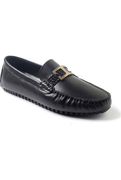 Erkek Oxford/ayakkabı TZ-12509 John May Siyah Antik