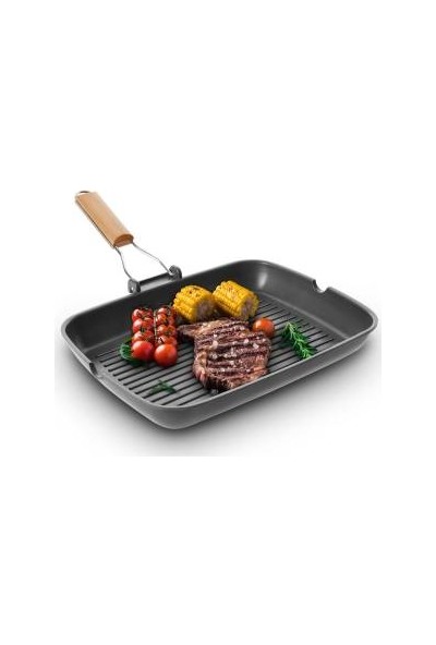 Sinbo Döküm Granit Izgara Tava Sinbo Döküm Granit Izgara Tava