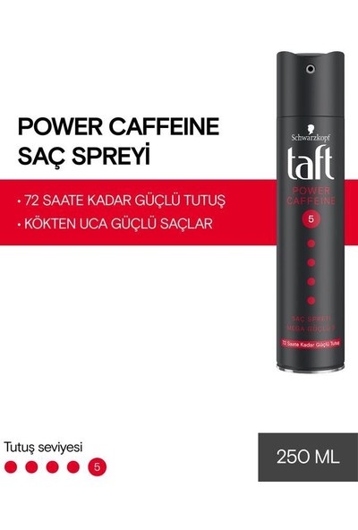 Taft Power Kafein Sprey 250 ml Taft Power Kafein Sprey 250 ml