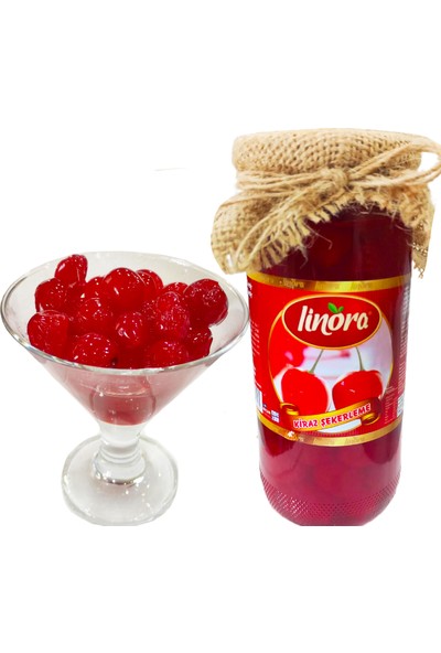 Linora Kırmızı Kiraz Şekerleme Kavanoz 770 gr