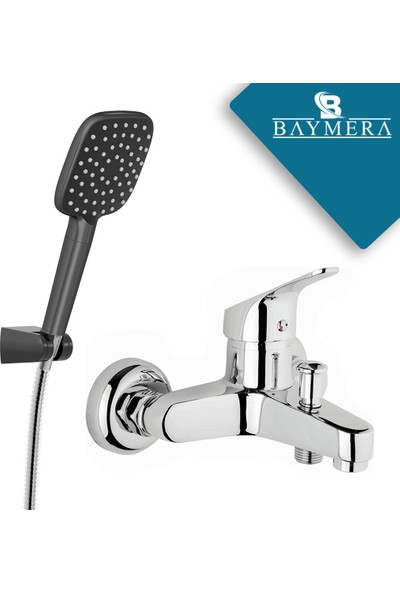 Baymera Cosmo Mix Banyo Bataryası - Aqua Jet Black El Duş Seti Baymera Cosmo Mix Banyo Bataryası - Aqua Jet Black El Duş Seti