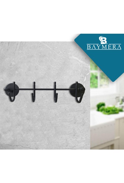 Baymera Eko Black 4'lü Askılık