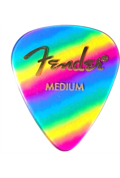 Fender Shape Graphic Picks Rainbow Medium 1 Adet Pena Myyonca Fender Shape Graphic Picks Rainbow Medium 1 Adet Pena Myyonca