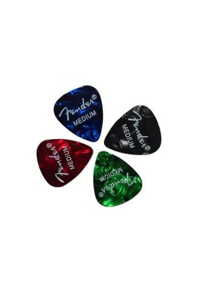 Fender 351 Shape Classic Celluloid Medium Picks Pena - (4 Adet) Fender 351 Shape Classic Celluloid Medium Picks Pena - (4 Adet)