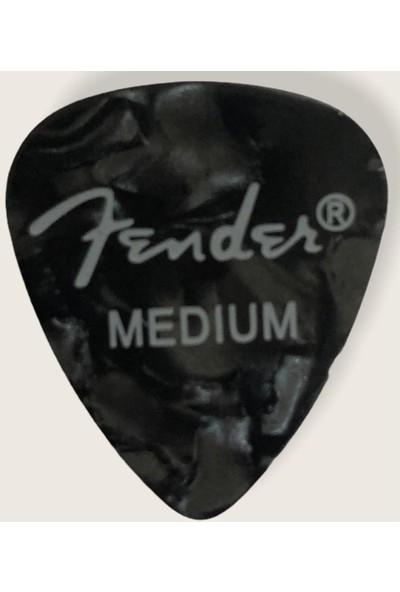 Fender Premium 351 Shape Celluloid Picks Black Moto Medium Pena - 1 Adet Fender Premium 351 Shape Celluloid Picks Black Moto Medium Pena - 1 Adet