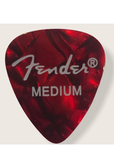 Fender Premium 351 Shape Celluloid Picks Red Moto Medium Pena - 1 Adet Fender Premium 351 Shape Celluloid Picks Red Moto Medium Pena - 1 Adet