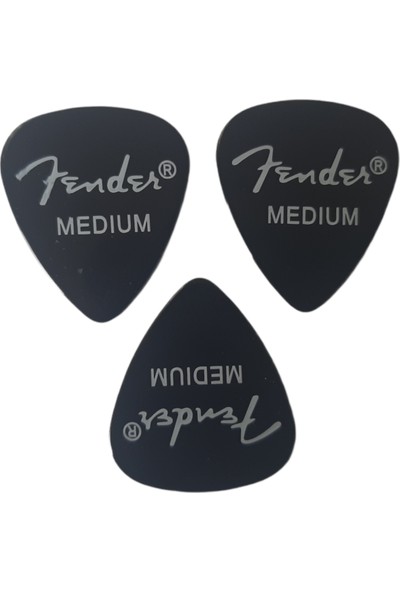 Fender 351 Medium Black Pena 3 Adet Fender 351 Medium Black Pena 3 Adet