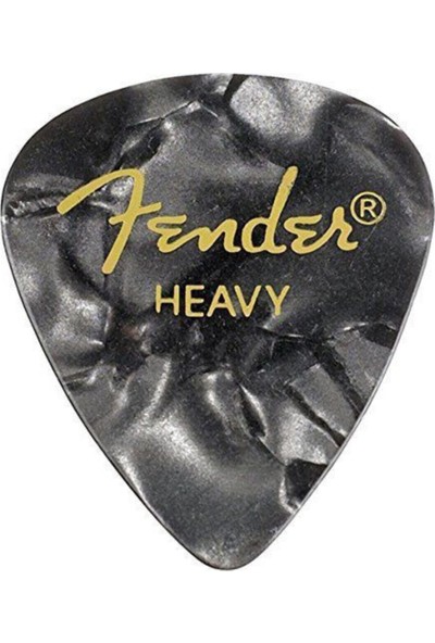 Fender Premium Celluloid Picks Black Moto Heavy - 1 Adet Pena Fender Premium Celluloid Picks Black Moto Heavy - 1 Adet Pena