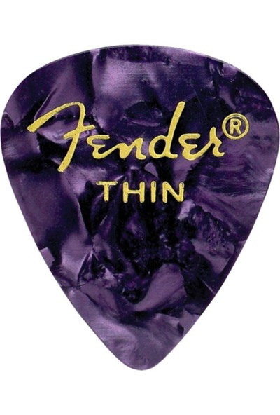 Fender 351 Premium Celluloid Picks Purple Moto - Thin - 1 Adet Pena Fender 351 Premium Celluloid Picks Purple Moto - Thin - 1 Adet Pena