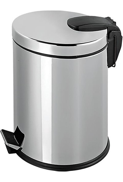 Omnisoft Krom Pedallı Paslanmaz Çöp Kovası 50 Lt