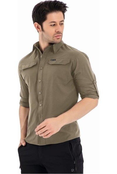 Crozwise Erkek Outdoor Gömlek Yazlık Kum Beji 7124-02 Crozwise Erkek Outdoor Gömlek Yazlık Kum Beji 7124-02
