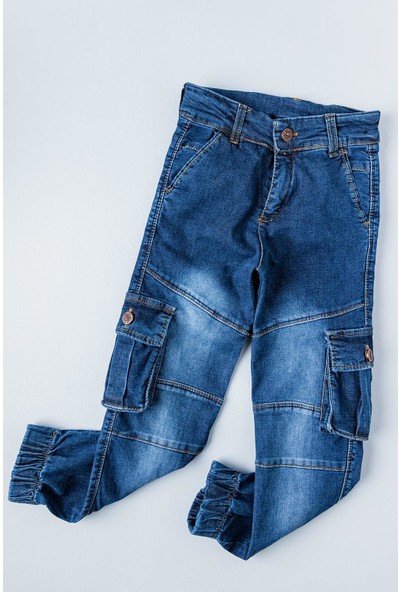 Babymod Erkek Çocuk Denim Kumaş Kot Kargo Pantolon Babymod Erkek Çocuk Denim Kumaş Kot Kargo Pantolon