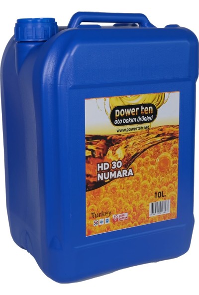 Powerten 30 Numara Genel Amaçlı Yağ 10 Lt