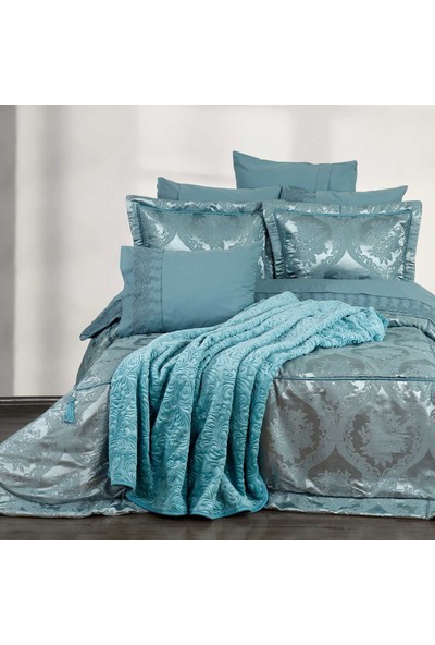 Elart Çeyiz Paketi 10 Parça (Yatak Örtüsü+Nevresim Takımı+Battaniye) Bronze Yeşil