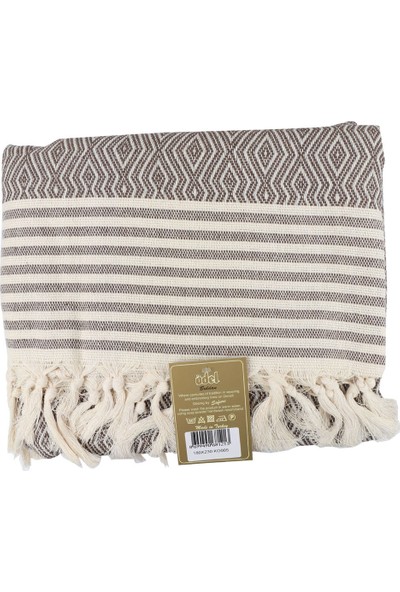 Ödel Buldan Desenli Koltuk Örtüsü 180X230CM Kahve