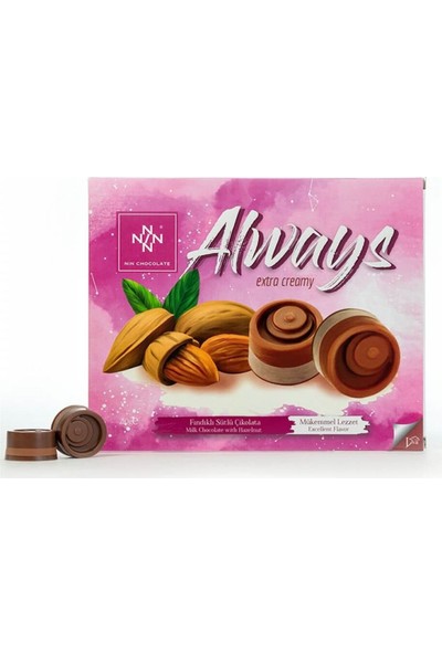 Nin Chocolate Always Bademli Spesiyal Çikolata 210 gr