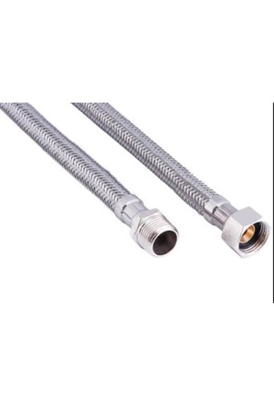Flex Hortum Nipelli Çelik Flex Hortum Erkek 3/8'' Dişi 3/8'' 30 cm Flex Hortum Nipelli Çelik Flex Hortum Erkek 3/8'' Dişi 3/8'' 30 cm
