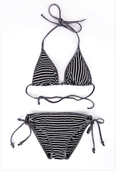 Ayyıldız Kız Çocuk Siyah Bikini Takımı 1454