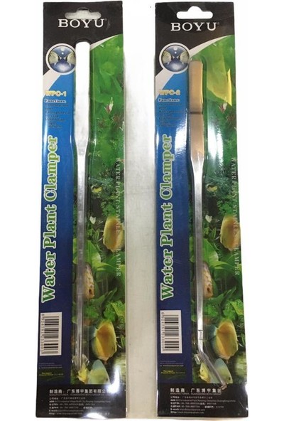 Boyu Akvaryum Bitki Maşası 2'li Set