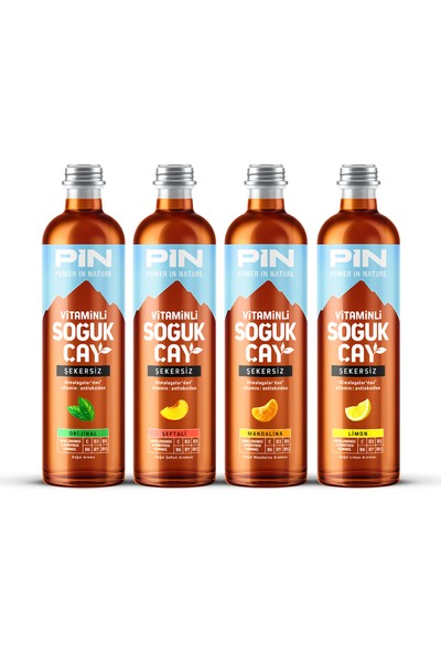Pin Vitaminli Soğuk Çay -DENEME PAKETİ- 250 ml x 12 Pin Vitaminli Soğuk Çay -DENEME PAKETİ- 250 ml x 12