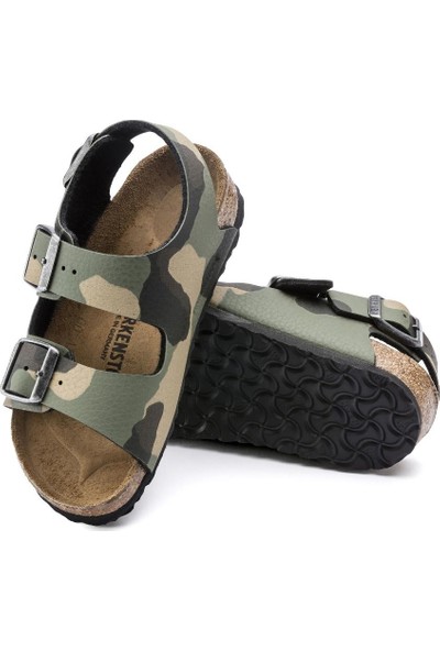 Birkenstock Birkenstock-Çocuk-Milano Kids Bf-Desert Soil Camo KHAKi-HAKi-1017378