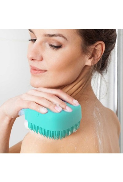 Dream Plus Renkli Sabun Duş Jeli Hazneli Masaj Lif Fırçası Kese