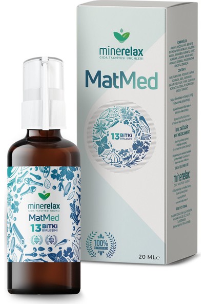 Minerelax 13 Bitki Ekstreleri Içeren Sprey Takviye Edici Gıda 20 ml Sprey